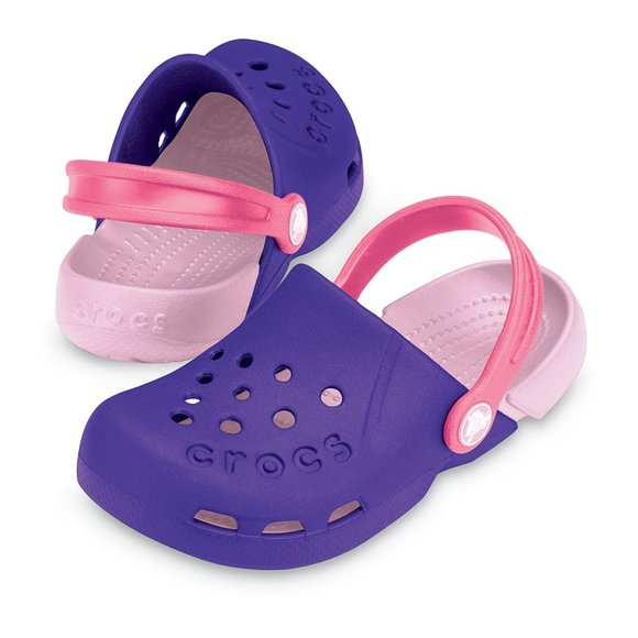 CROCS | Shoes | Crocs Kid Electro Ultraviolet Bubblegum Sling Back Slip ...
